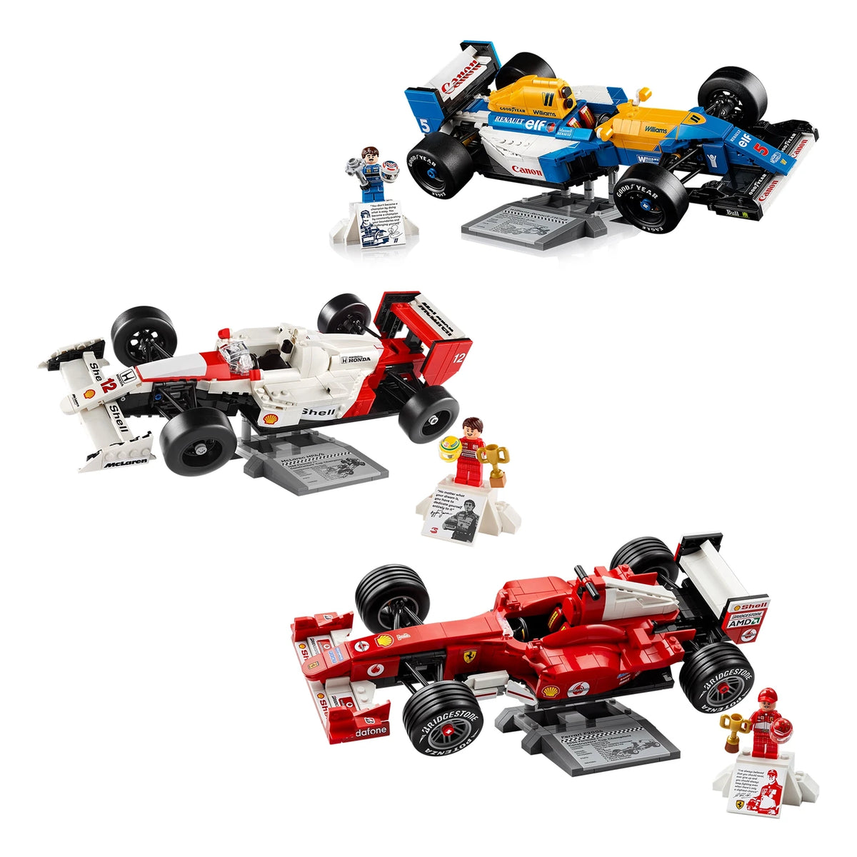 Win a LEGO F1 Legends - Schumacher, Senna & Mansell Bundle (ICONS-1 ...
