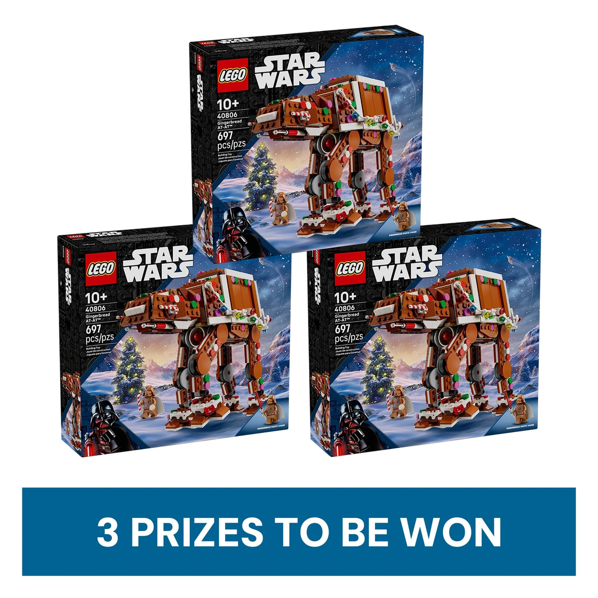 Win a LEGO Gingerbread AT-AT™ Walker (#2) | Brick Prize Draws UK